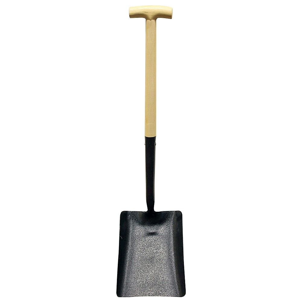 Square Mouth Shovel - Wooden T Handle - PF Cusack