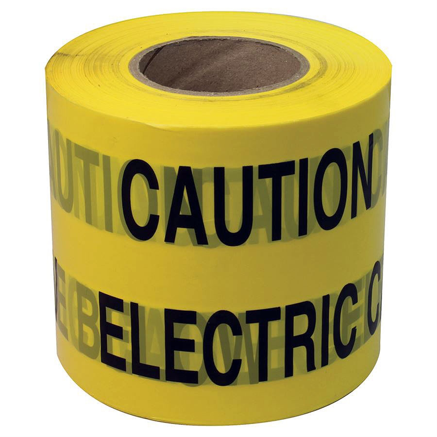 Underground Warning Tape - 365m - Electricity - PF Cusack